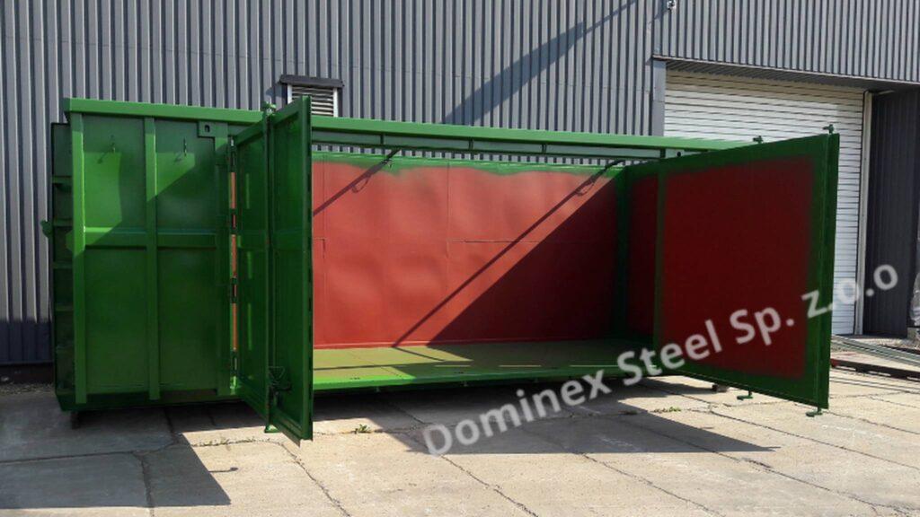 Open top standard hook-lift containers