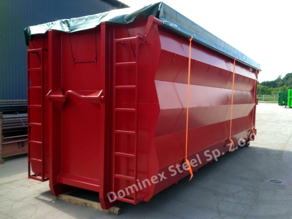 Open top profiled hook-lift containers - Dominexsteel